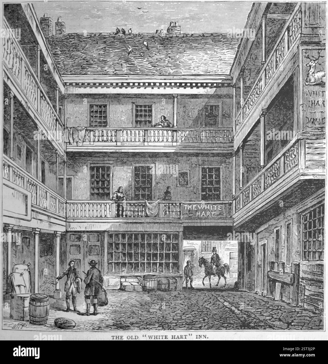 William H Prior - Old White Hart, Southwark. White Hart Inn Yard, 62 ...