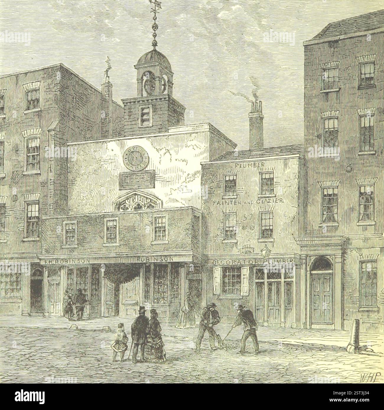 William H. Prior - St.Ethelburga's church, 1870 - Old and New London ...