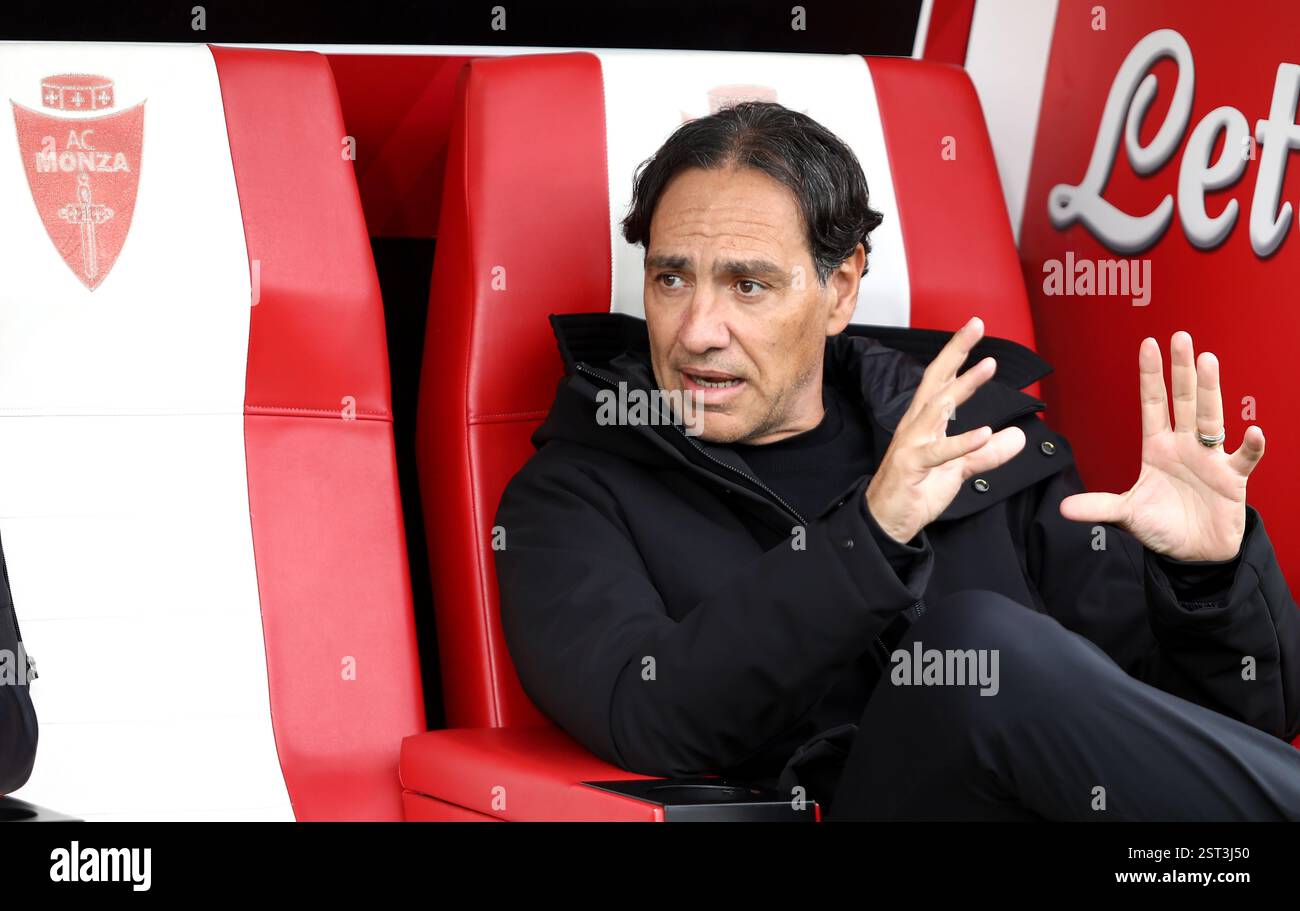 MONZA, ITALY - FEBRUARY 16: Alessandro Nesta head coach of AC Monza ...