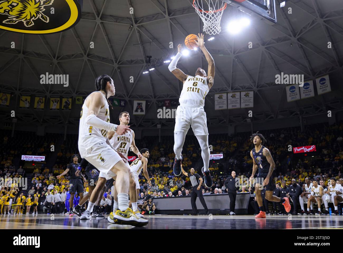 WICHITA, KS - FEBRUARY 16: Wichita State Shockers forward Corey ...