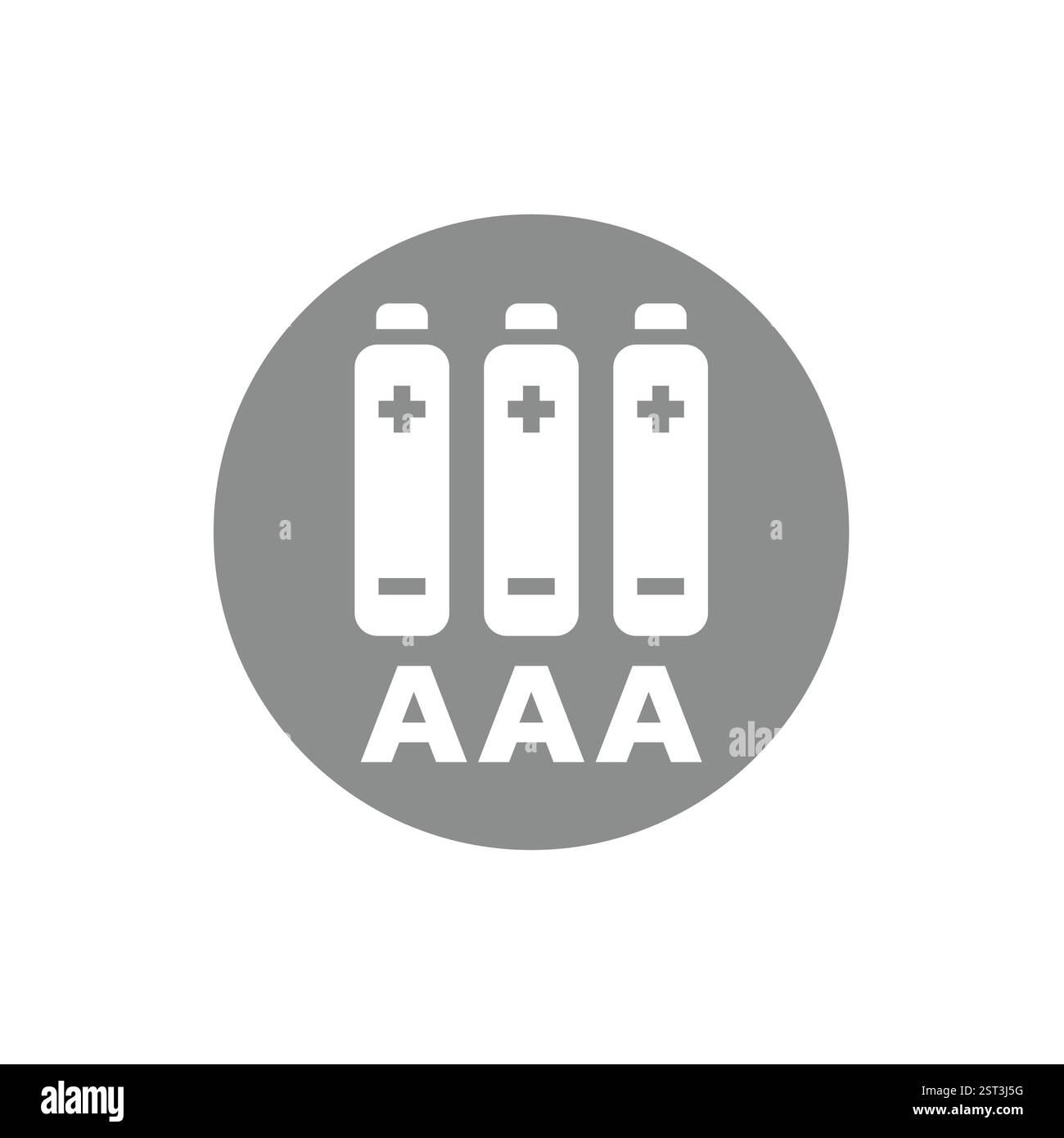 3 aaa batteries vector label. Three AAA battery type sticker Stock ...