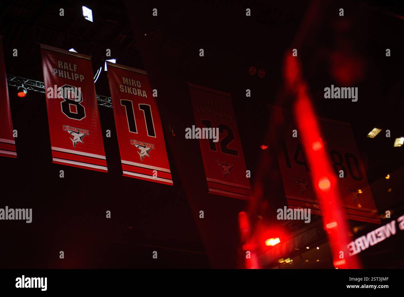 COLOGNE, GERMANY - 16 FEBRUARY, 2025: Hockey match of Penny DEL Koelner ...