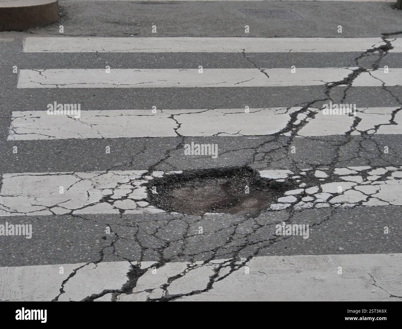 Milan, . 17th Feb, 2025. The poor maintenance of the Pavè in the city ...