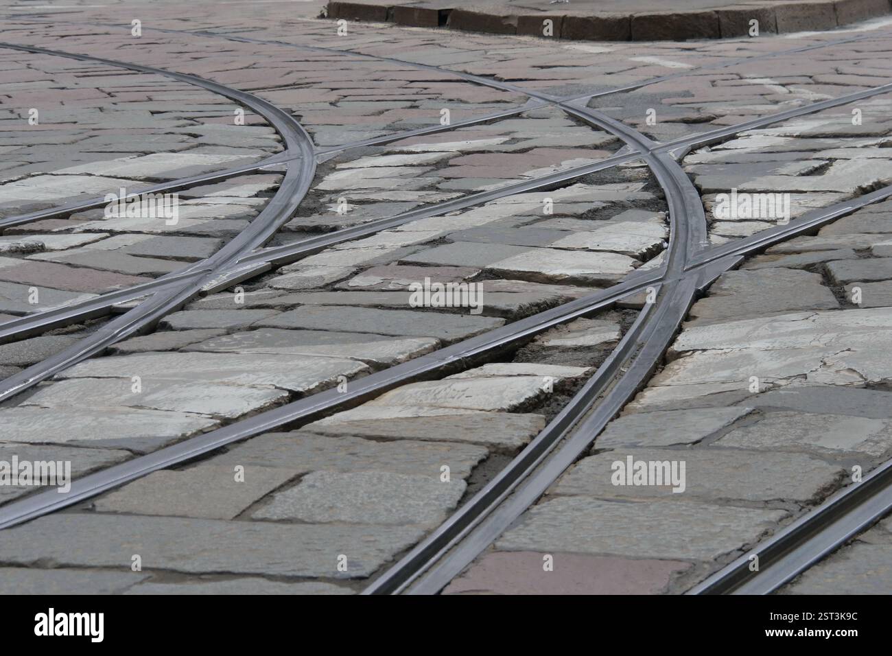 Milan, . 17th Feb, 2025. The poor maintenance of the Pavè in the city ...