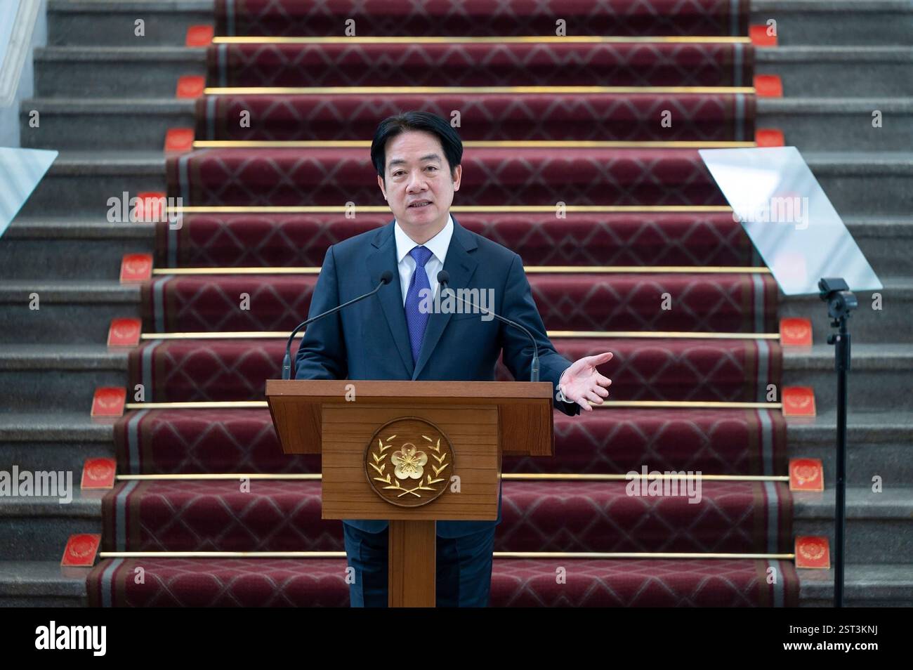 FILE - In this photo released by the Taiwan Presidential Office, Taiwan ...