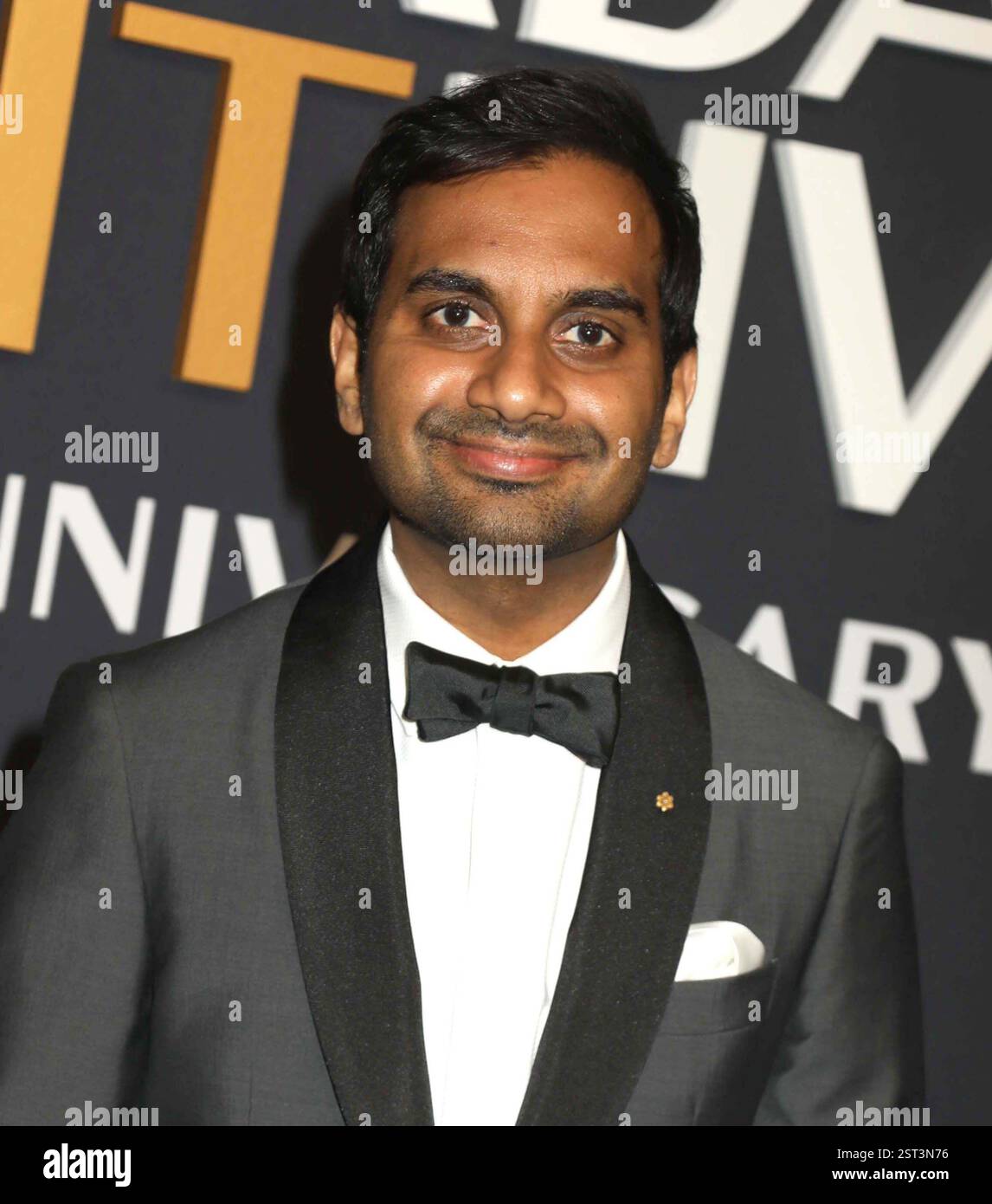 February 16, 2025, New York, New York, USA: Actor AZIZ ANSARI seen at ...