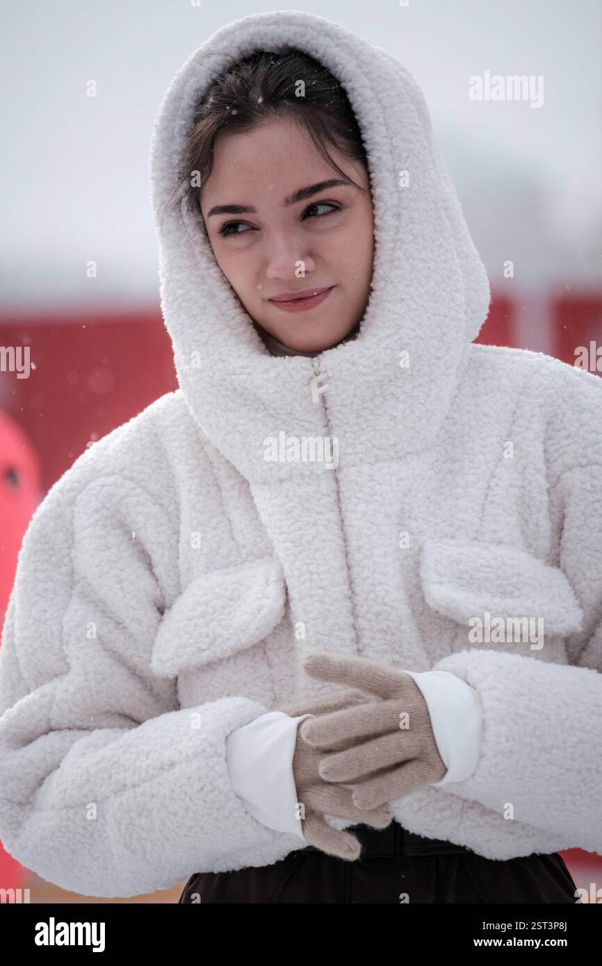 MOSCOW, RUSSIA - FAEBRUARY 16 2025: Evgenia Medvedeva gives a master class in figure skating ...