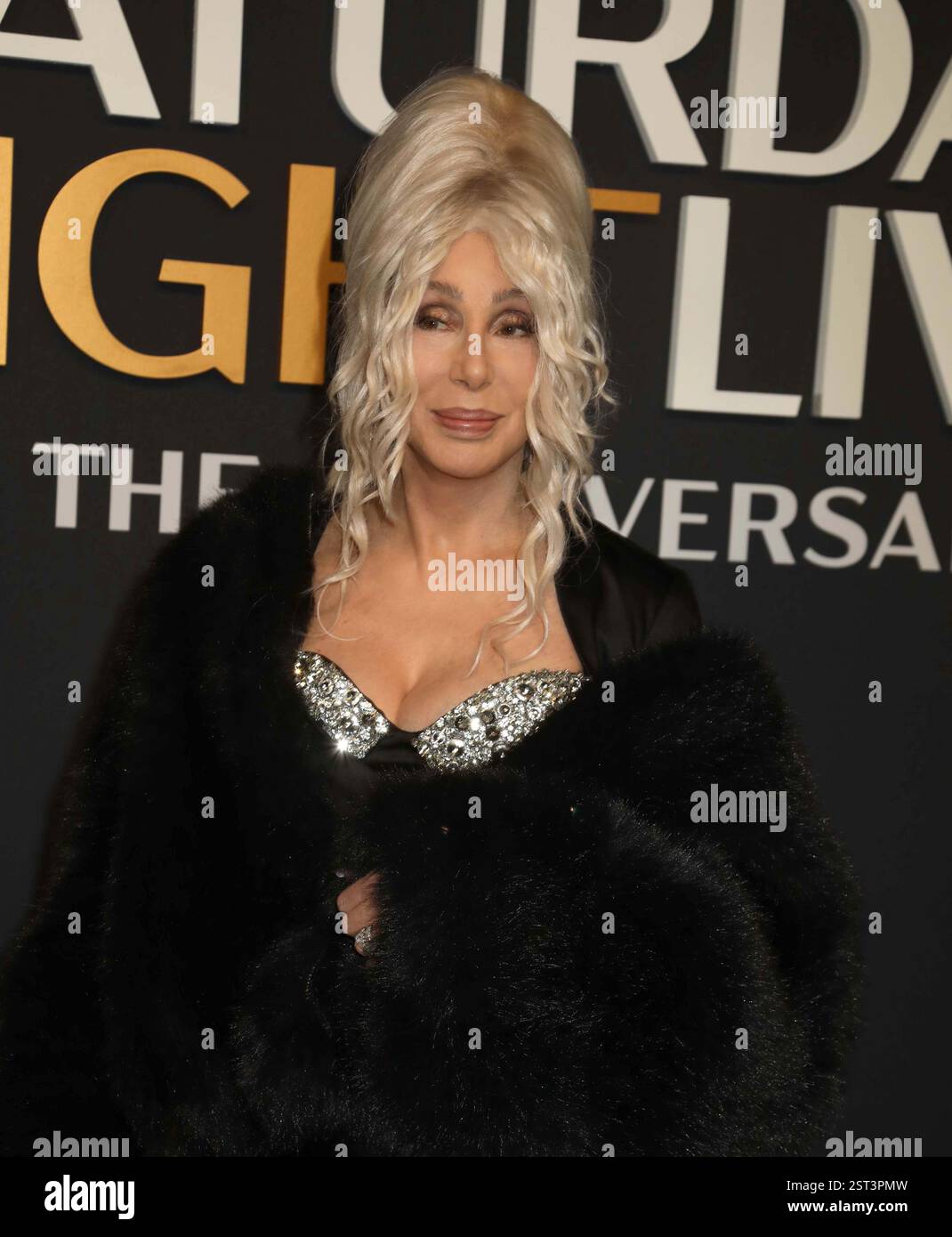 February 16, 2025, New York, New York, USA: Singer/actor CHER seen at ...