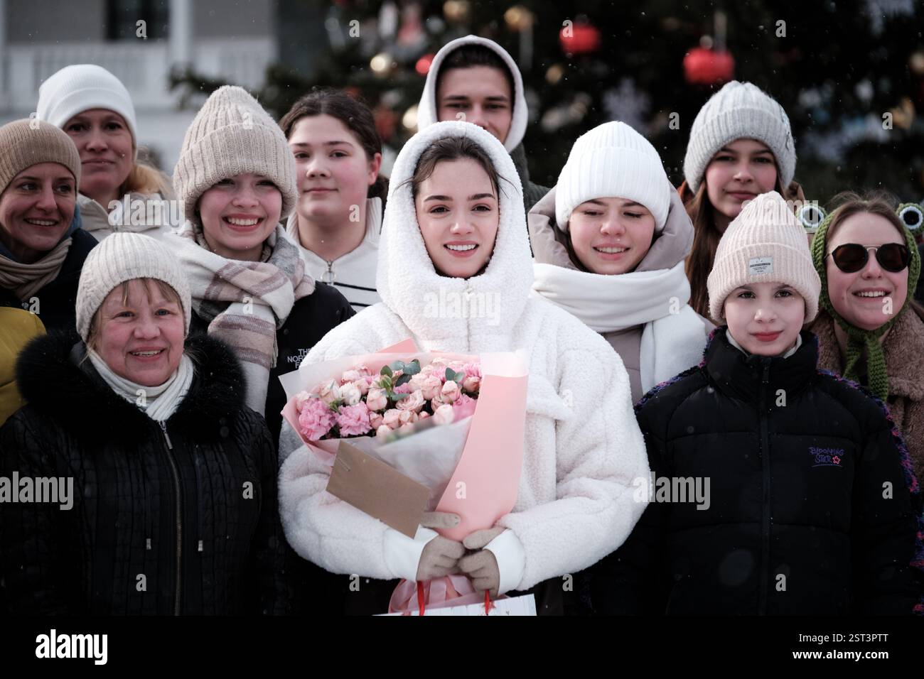 MOSCOW, RUSSIA - FAEBRUARY 16 2025: Evgenia Medvedeva gives a master class in figure skating ...