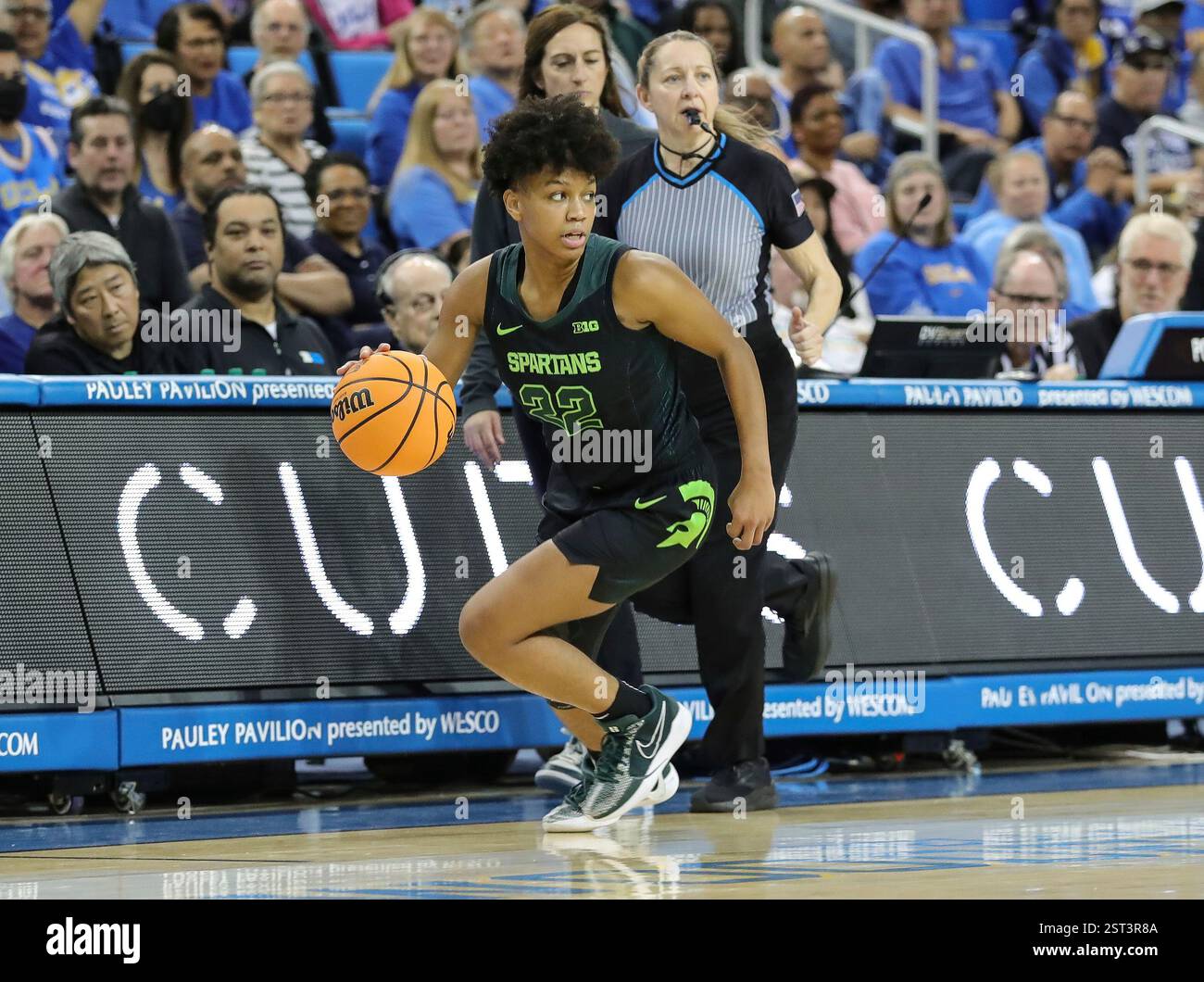 LOS ANGELES, CA - FEBRUARY 16: Michigan State Spartans guard Nyla ...