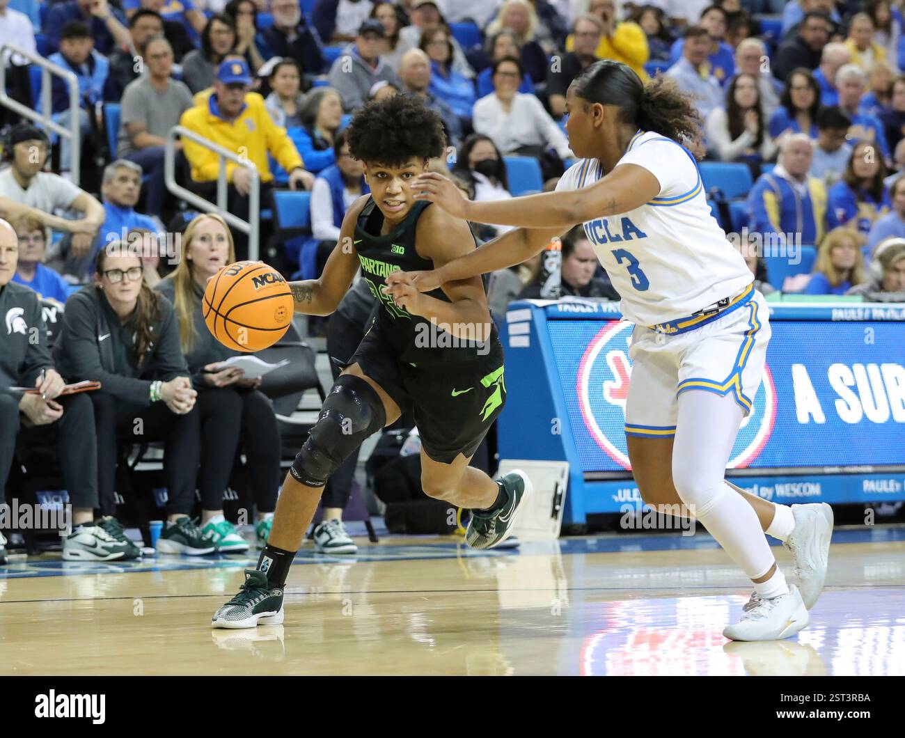 LOS ANGELES, CA - FEBRUARY 16: Michigan State Spartans guard Nyla ...