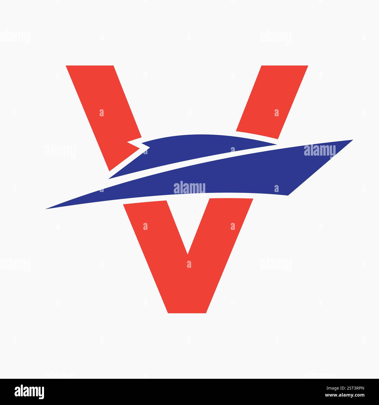 Initial Letter V Boat Logo Concept For Sailor Symbol Vector Template ...