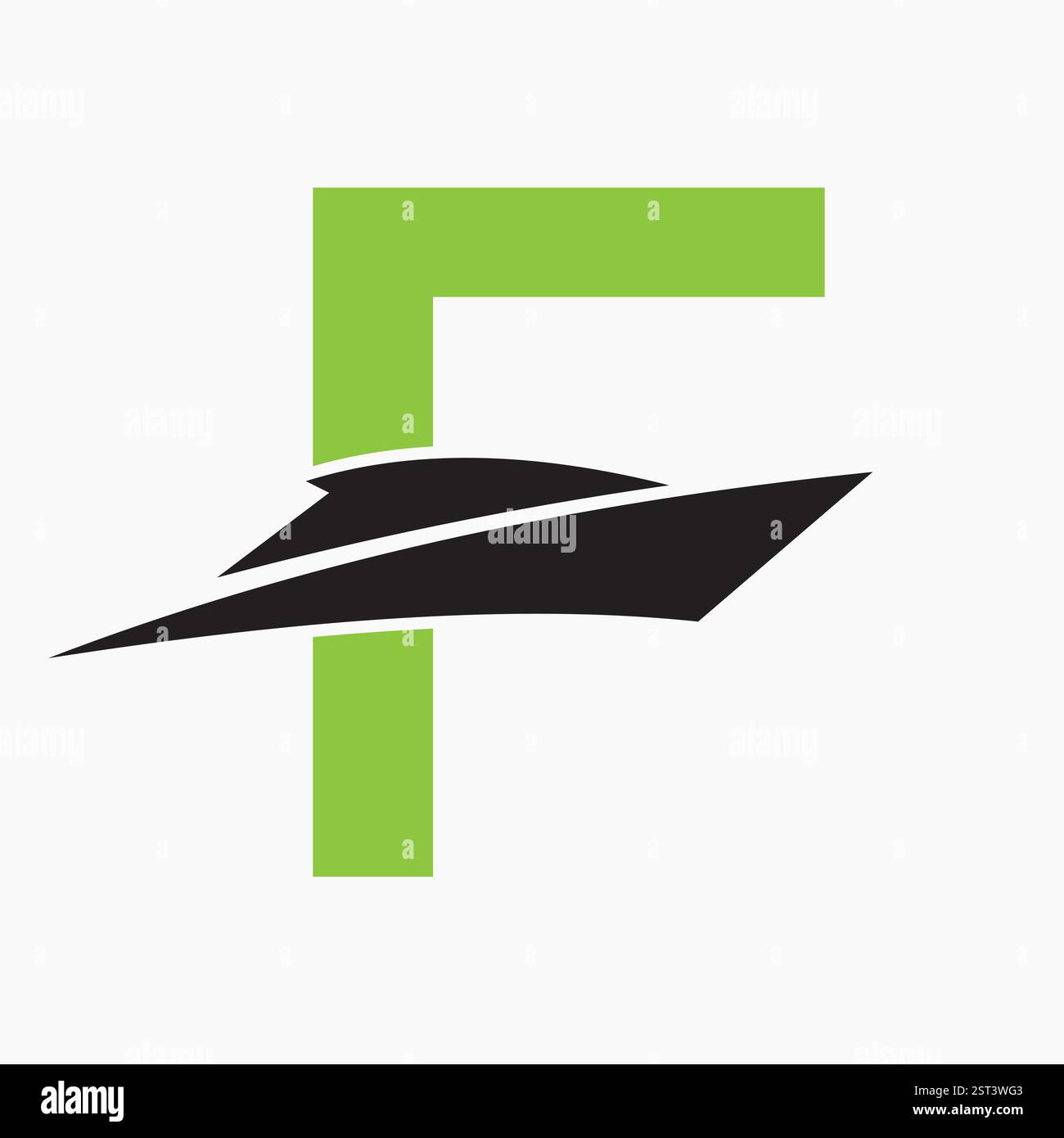 Initial Letter F Boat Logo Concept For Sailor Symbol Vector Template ...