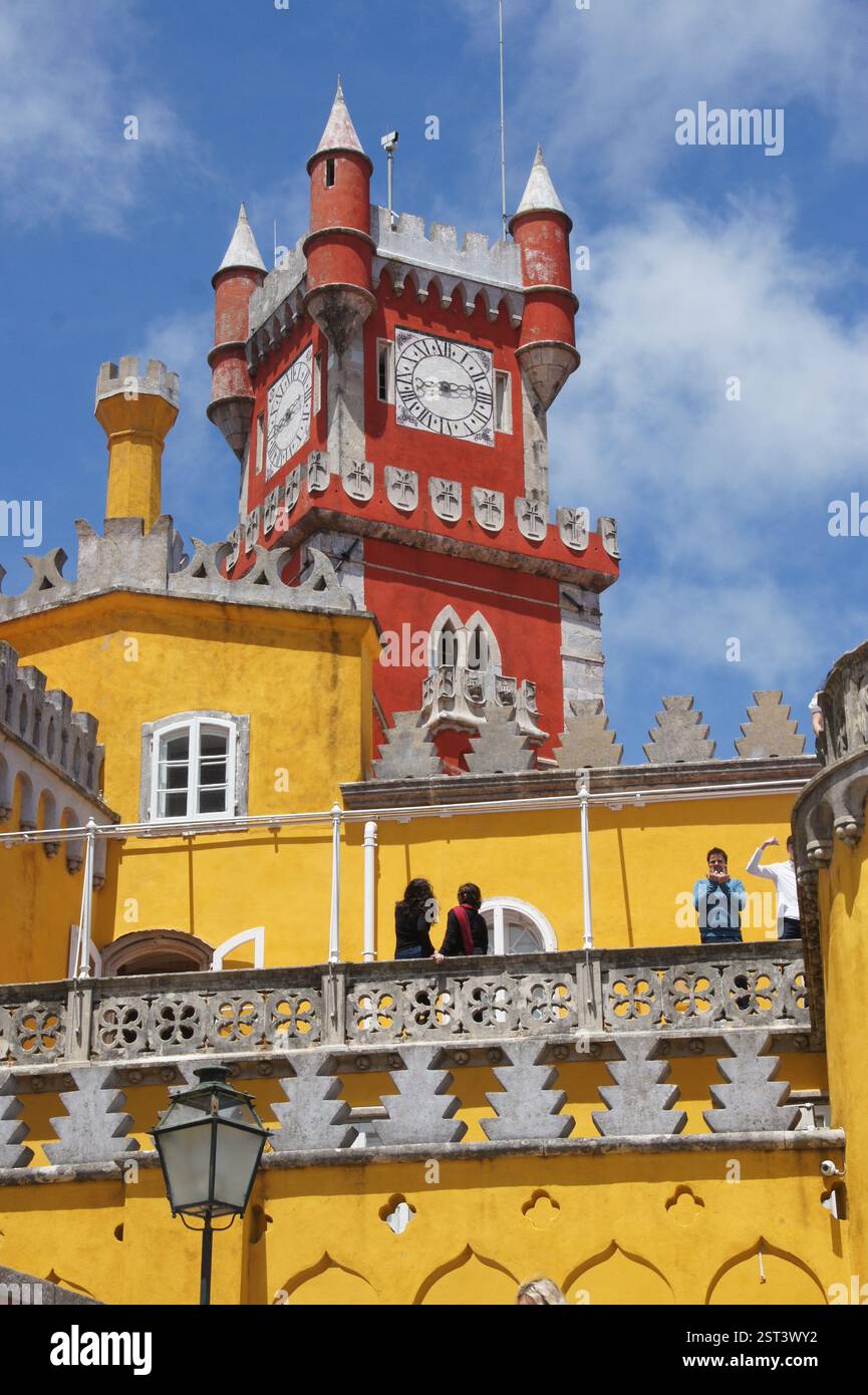 Pena Palace, Sintra. A captivating blend of architectural styles. Red ...