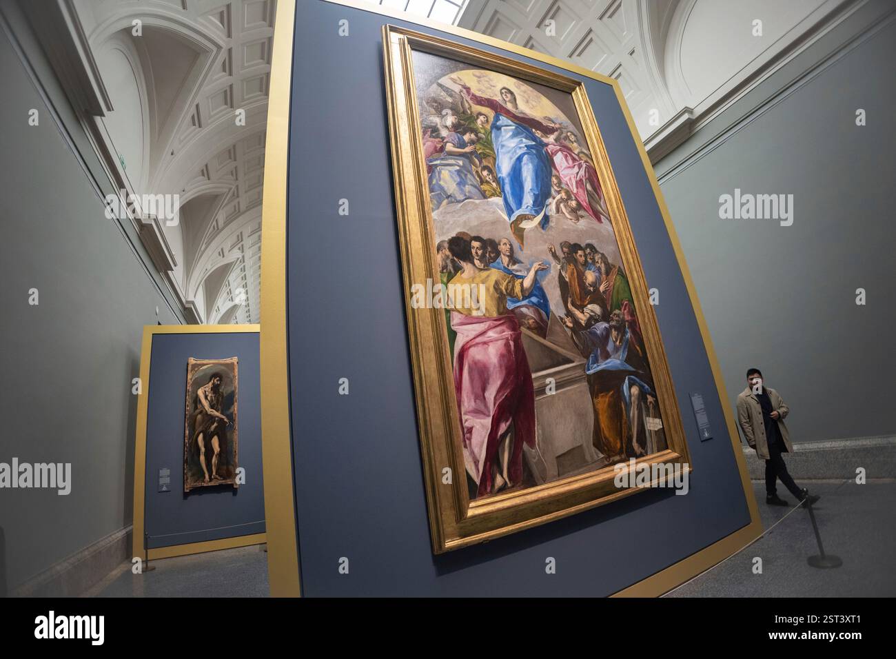 El Greco's 'St. John the Baptist' at the presentation of the exhibition ...