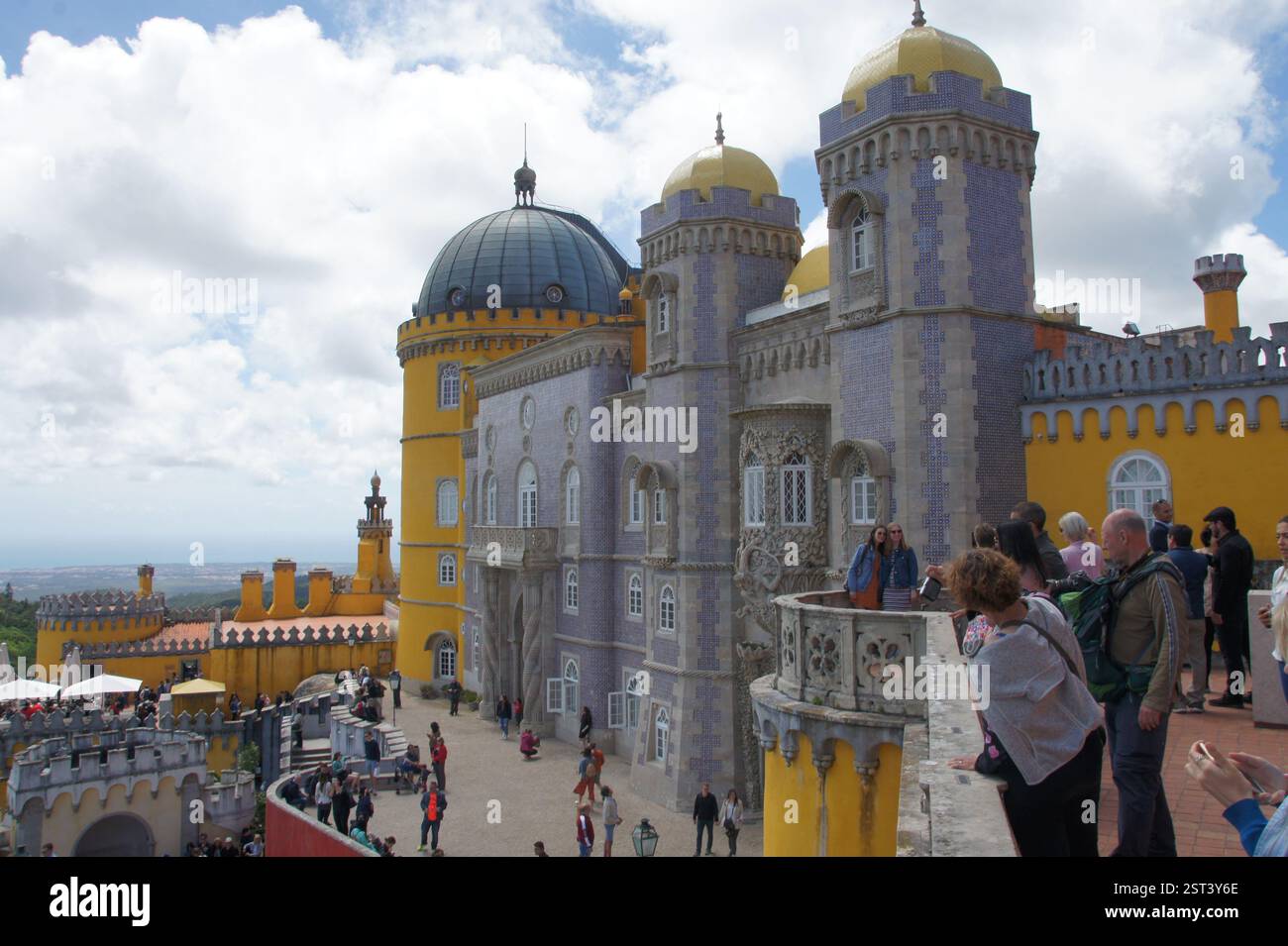 Pena Palace, Sintra: A fairytale castle dominates the hilltop, an ...