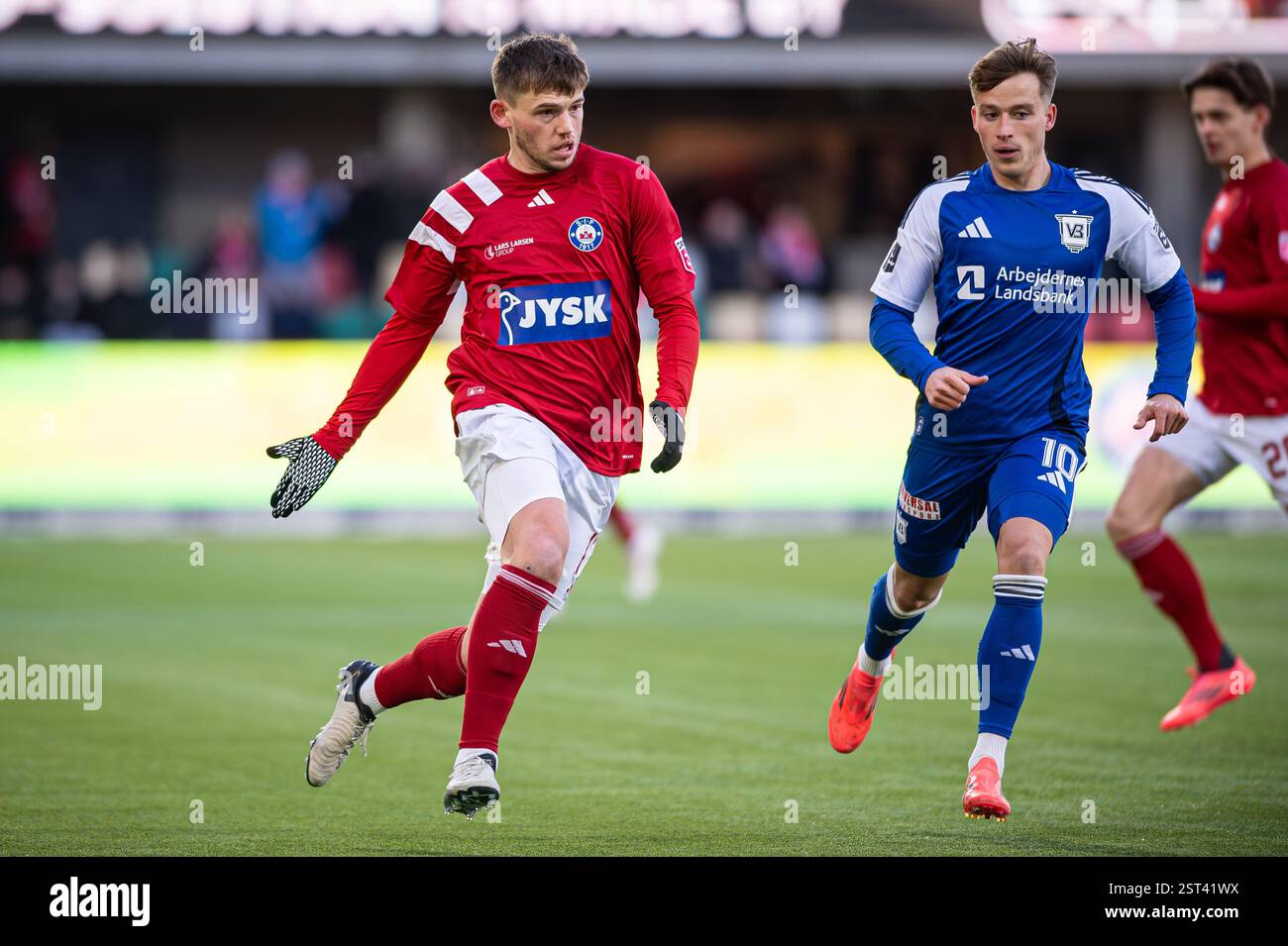 Silkeborg, Denmark. 16th Feb, 2025. Callum McCowatt (17) of Silkeborg ...