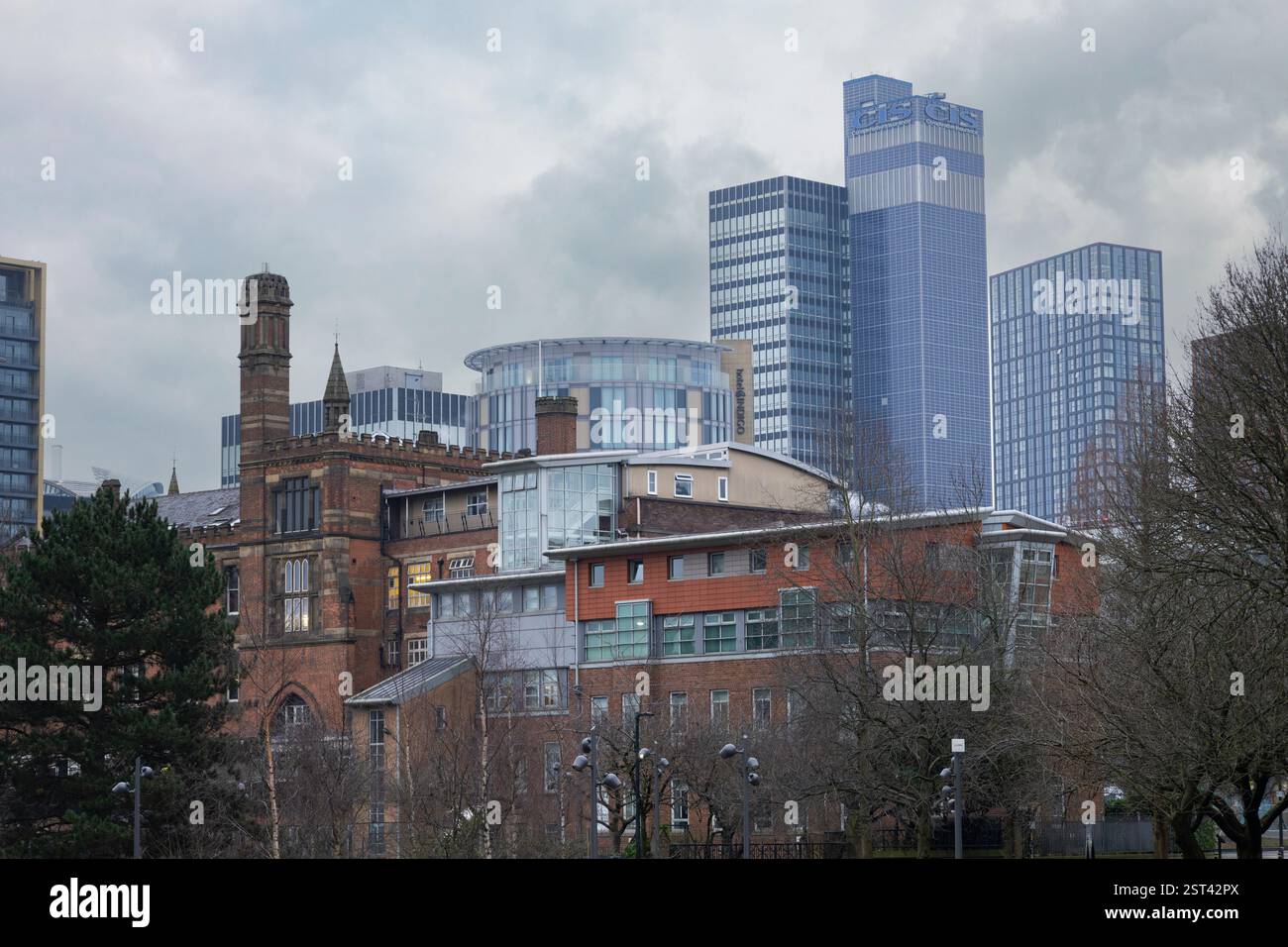 Manchester, uk, January 19th 2025 The old and modern buildings of ...