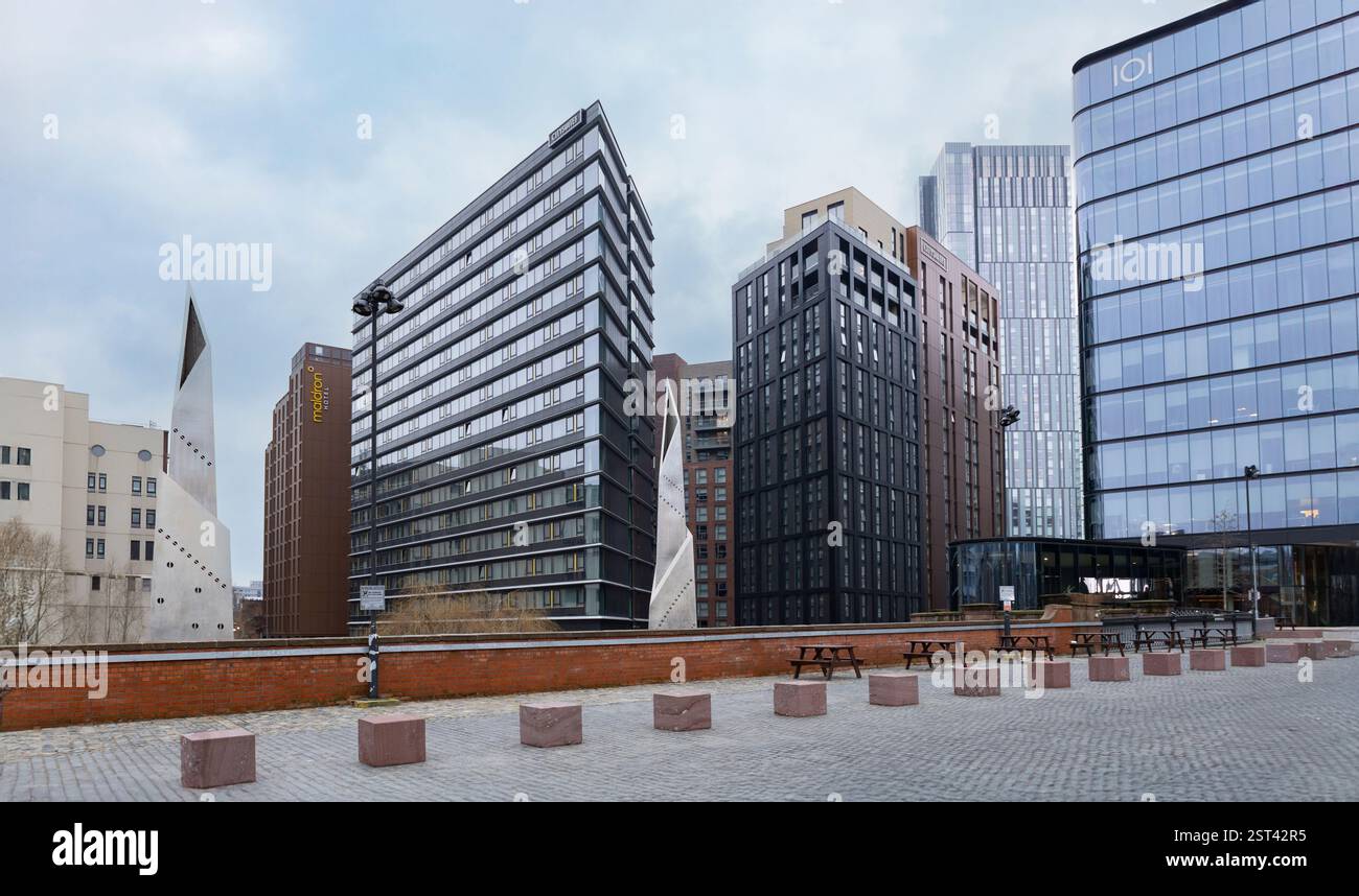 Manchester, uk, January 19th 2025 The modern buildings of Manchester ...