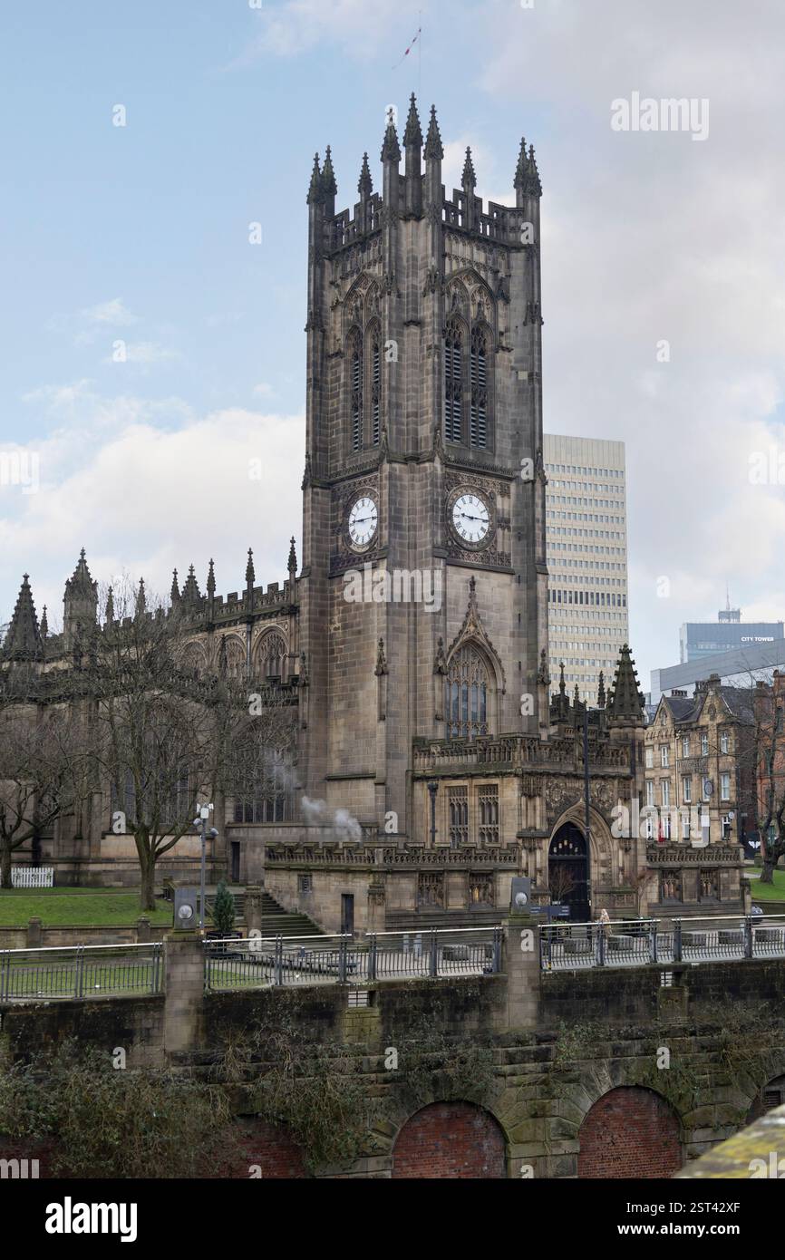 Manchester, uk, January 19th 2025 A captivating view of Manchester ...