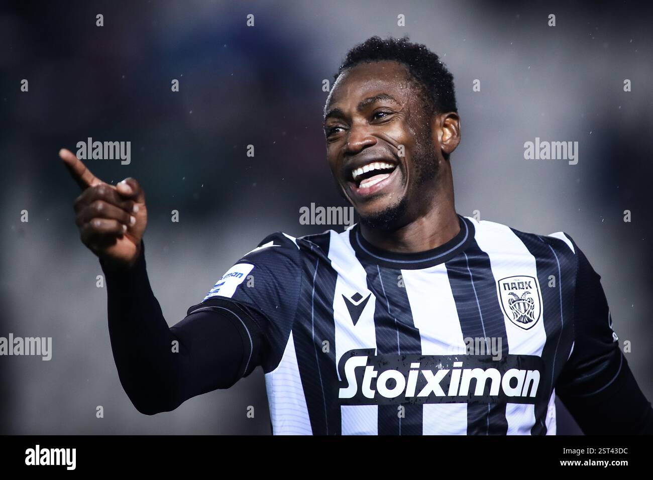 Thessaloniki, Greece. 16th Feb, 2025. PAOK's Abdul Rahman Baba during a ...