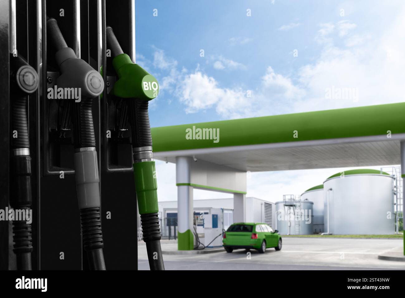 LPG and compressed natural gas filling station Stock Photo - Alamy