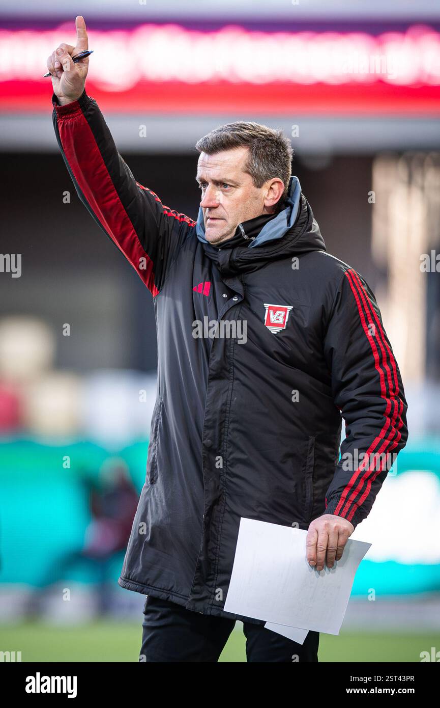 Silkeborg, Denmark. 16th Feb, 2025. Assistant coach Johnny Molby of ...
