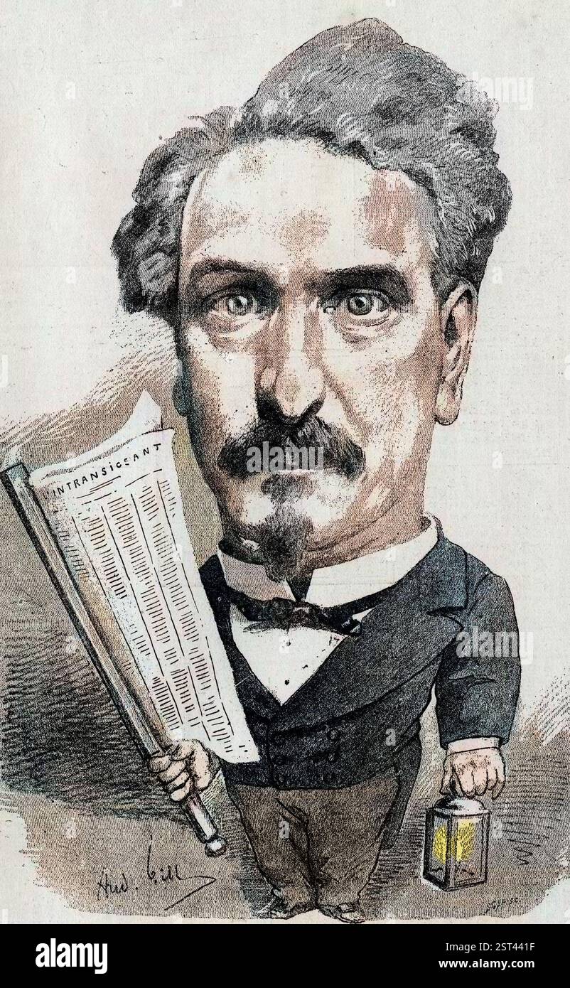 123 / 5 000 Drawing by Andre Gill representing Henri Rochefort (1831 ...