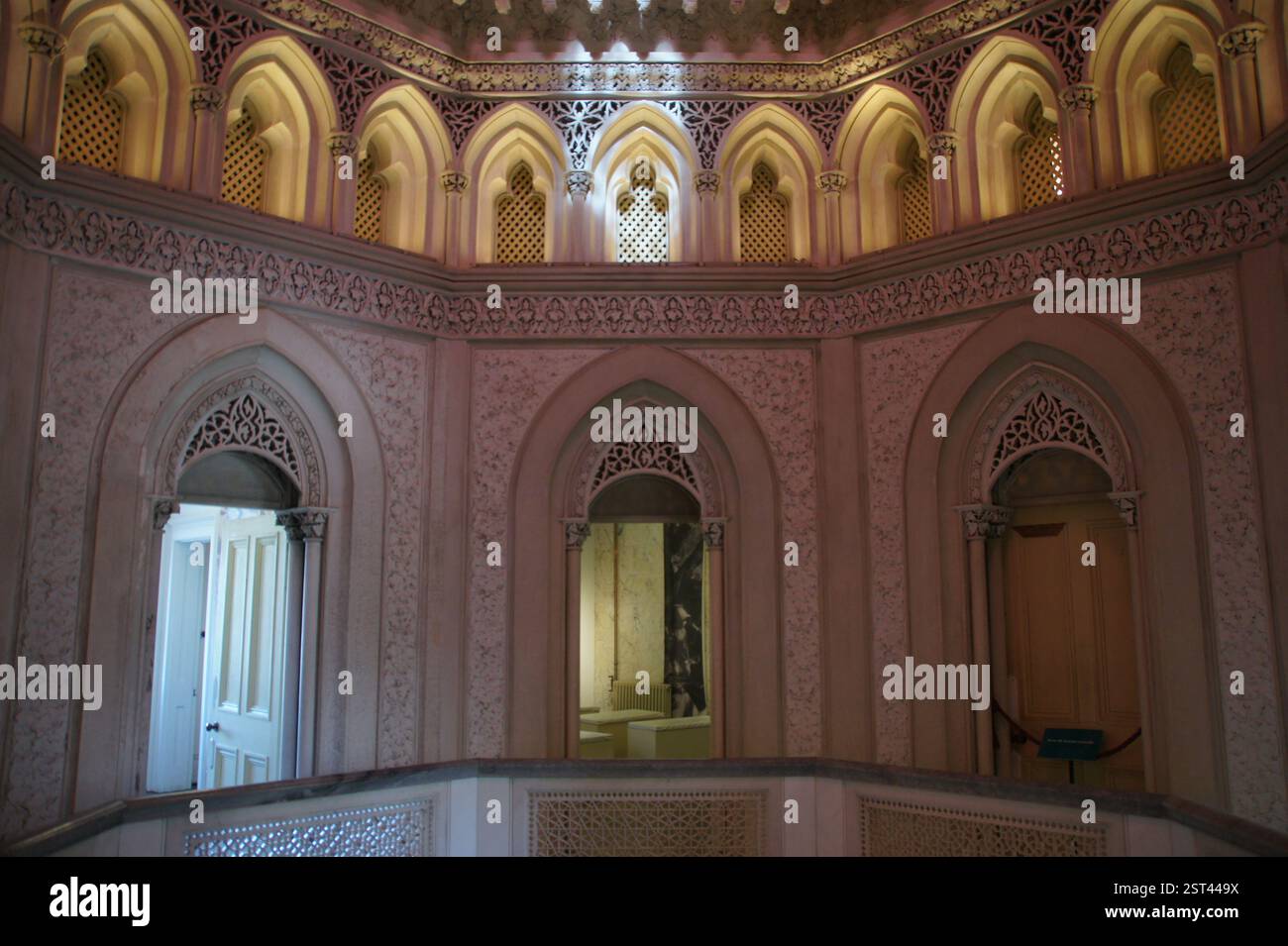 Interior of Monserrate Palace, Sintra, Portugal. Lavish Moorish ...