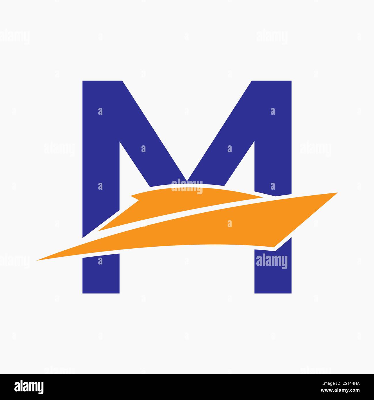 Initial Letter M Boat Logo Concept For Sailor Symbol Vector Template ...