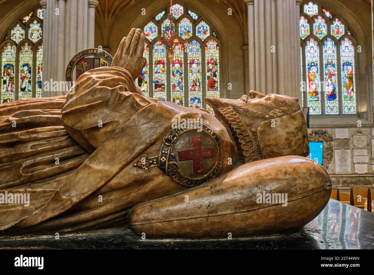Effigy of James Montagu, Bishop of Bath and Wells, inside Bath Abbey ...