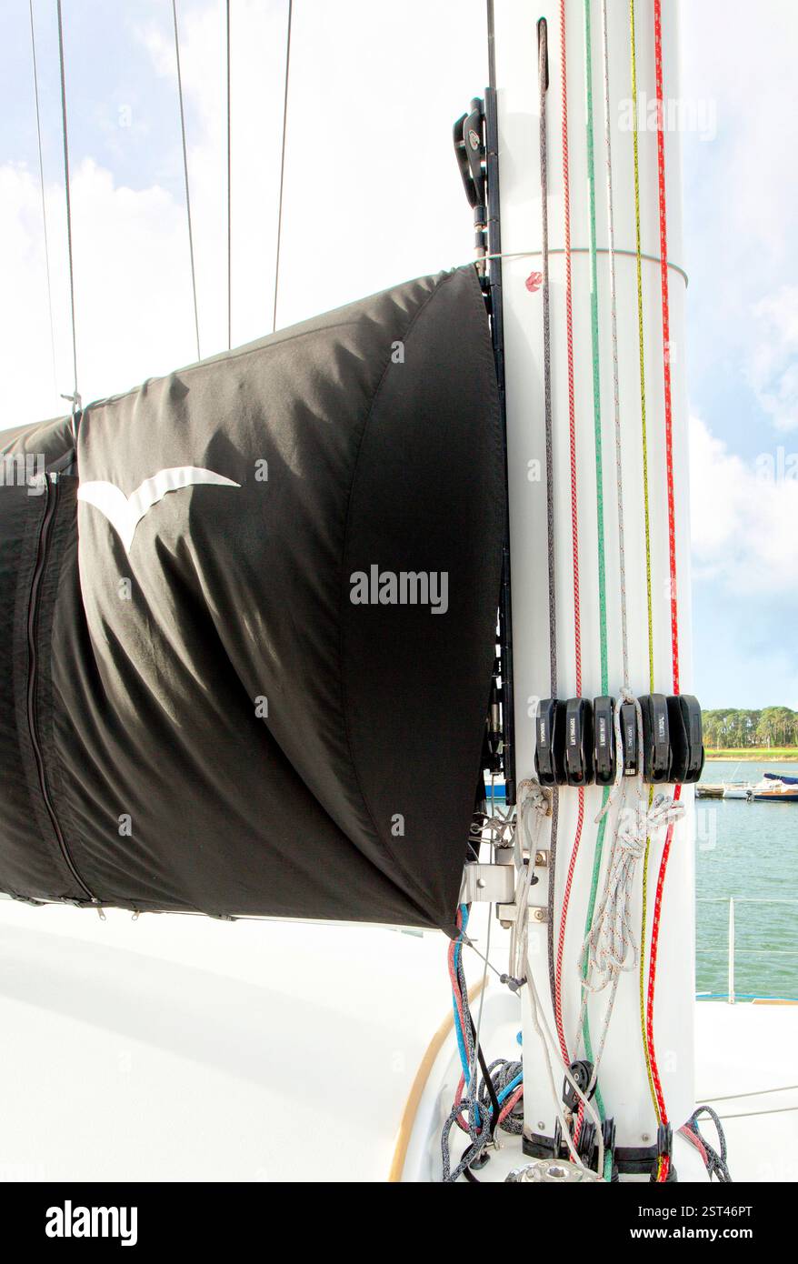 Fast and Confortable Cruising MultiHull Stock Photo - Alamy