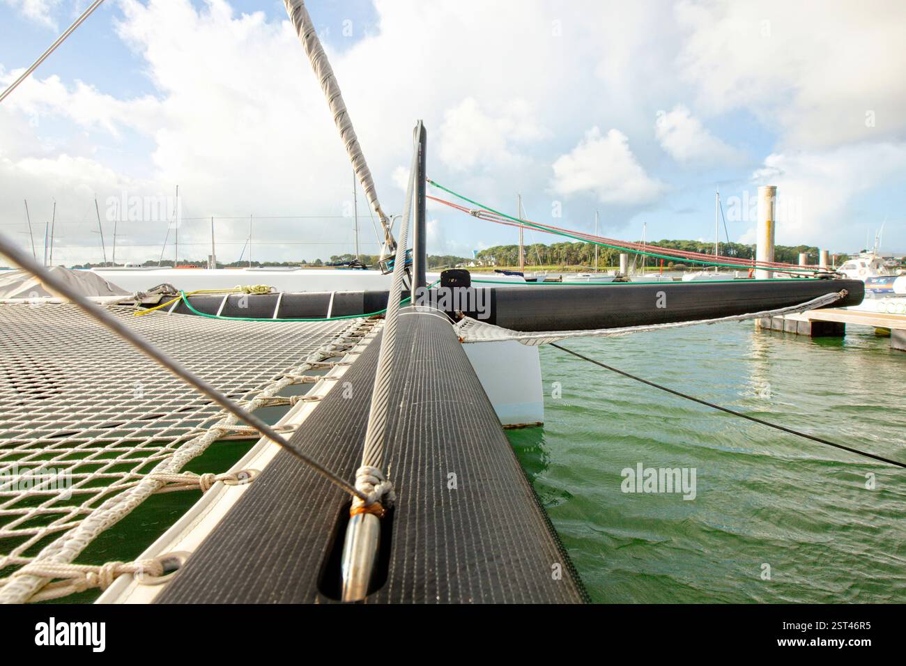 Fast and Confortable Cruising MultiHull Stock Photo - Alamy
