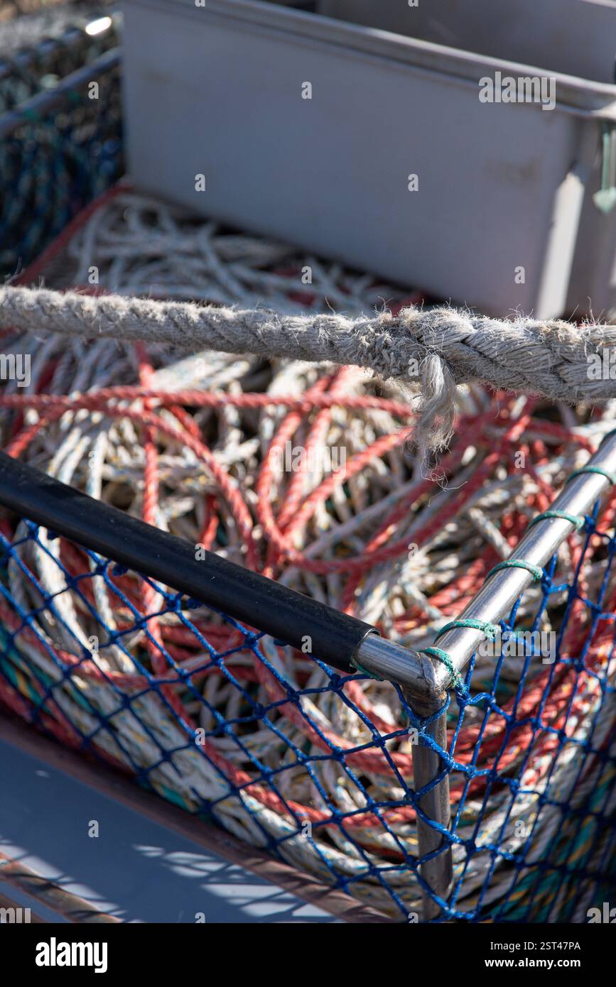 Traditional fishing boat tied white hi-res stock photography and images ...