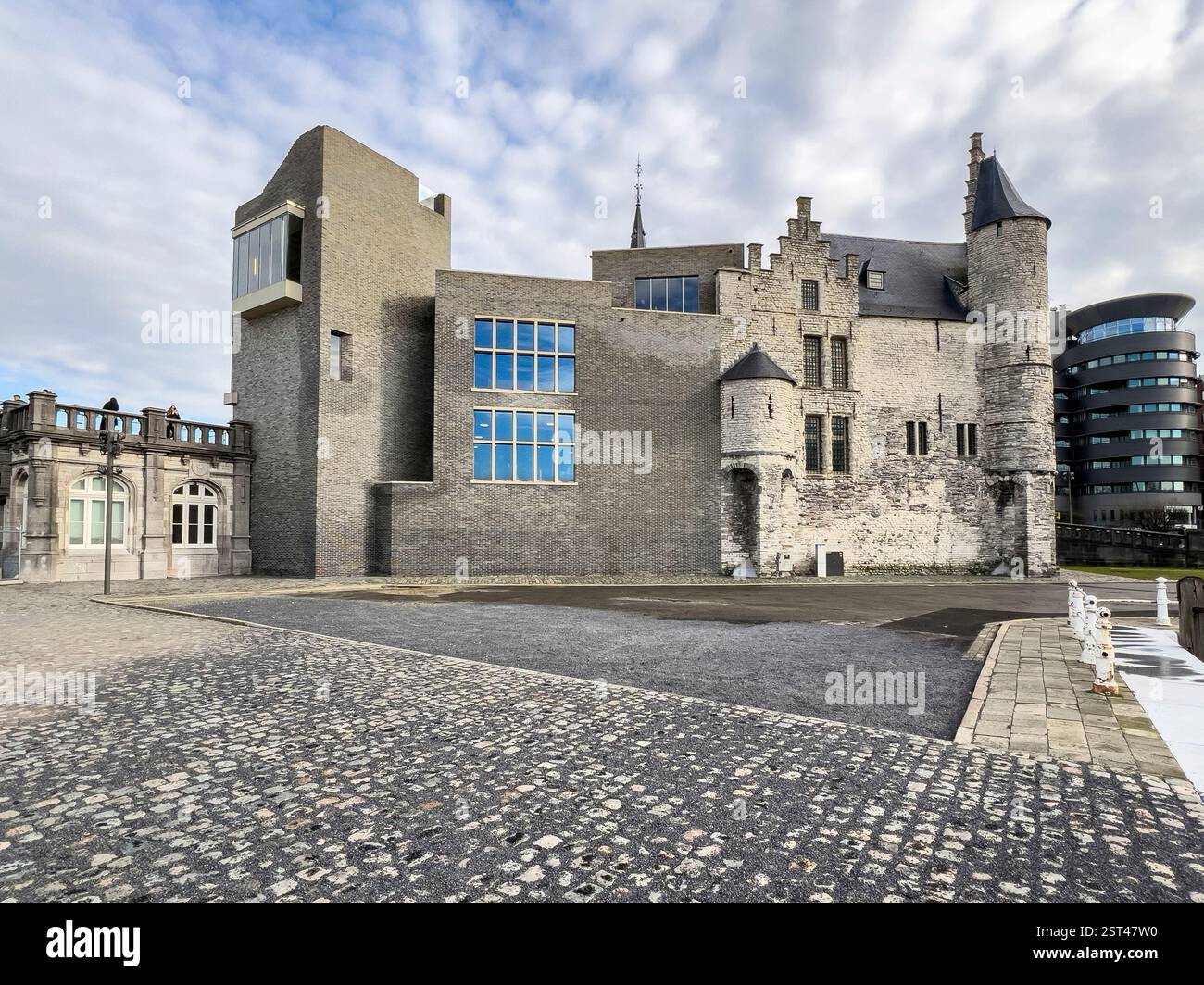 The 13c medieval fortress of Het Steen in Antwerp, with the 2021 ...