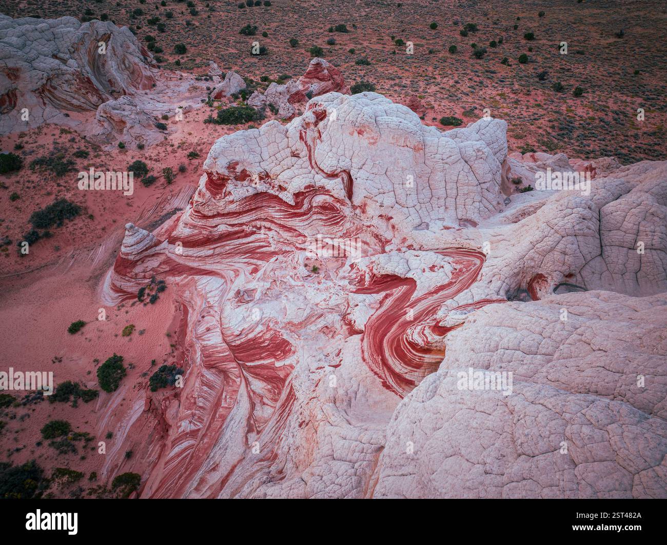 Unique Textures and Colors of White Pocket’s Alien Landscape Stock ...