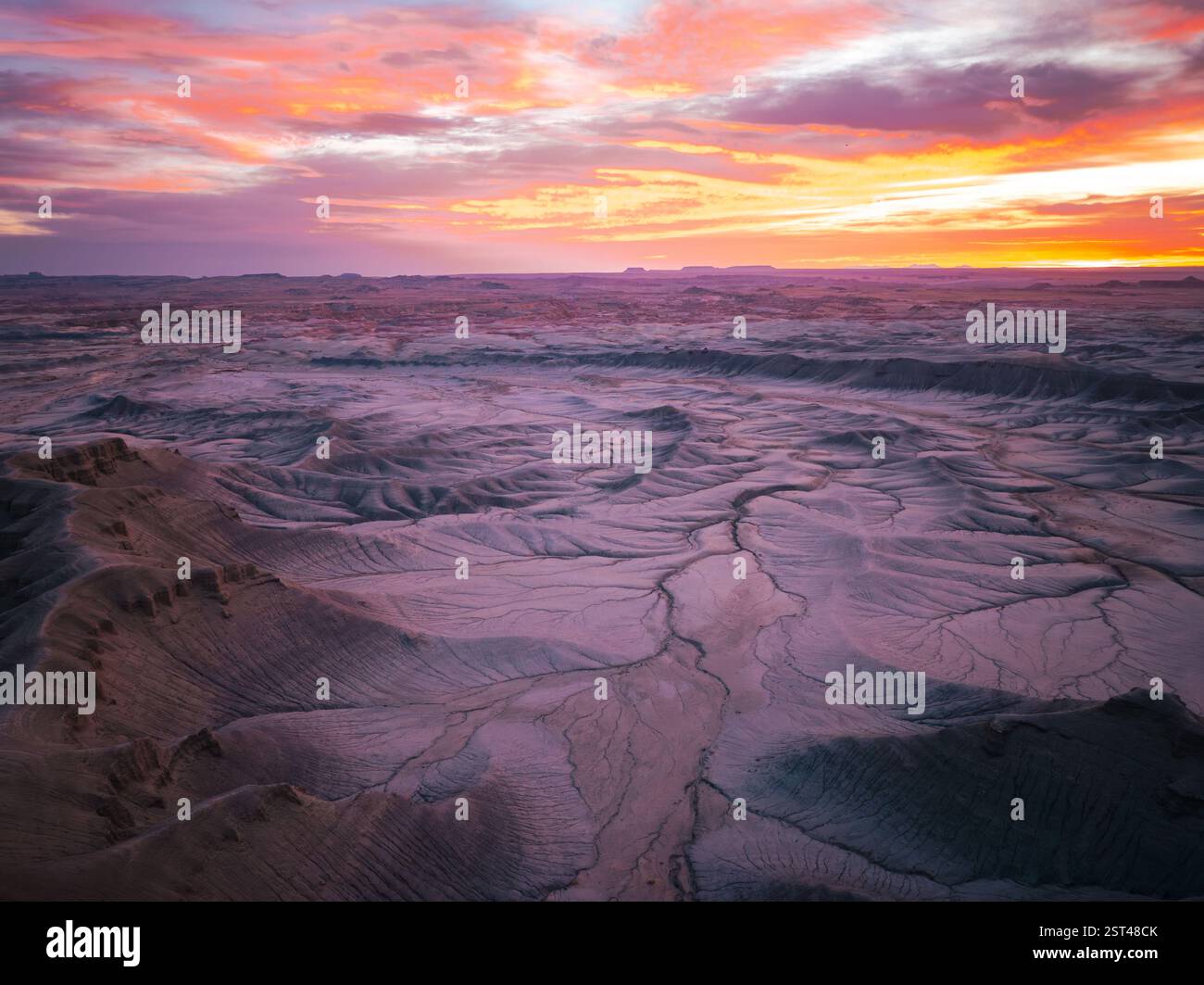 Aerial view rugged desert landscape hi-res stock photography and images ...