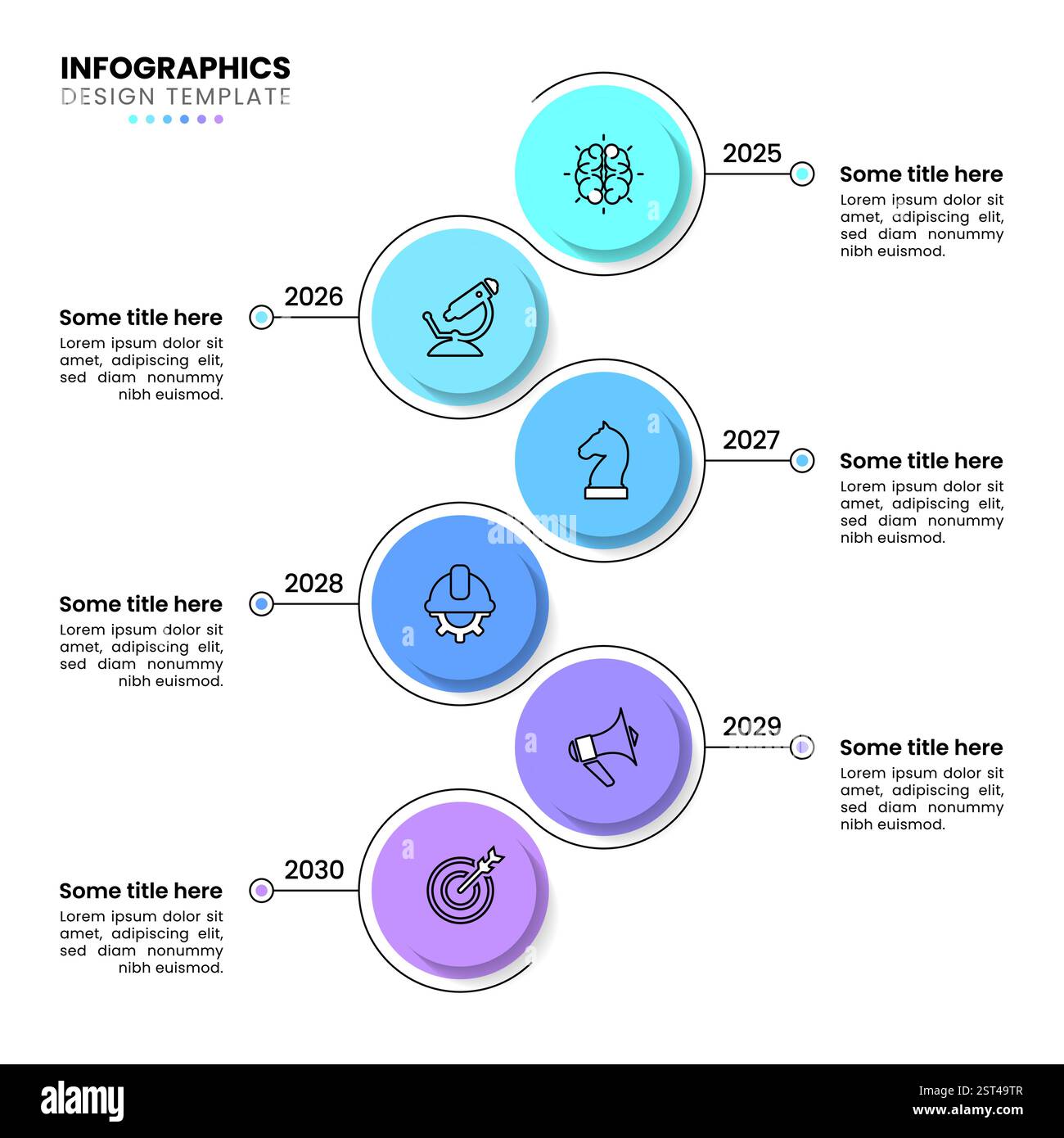 Infographic template with icons and 6 options or steps. Timeline. Can be used for workflow ...