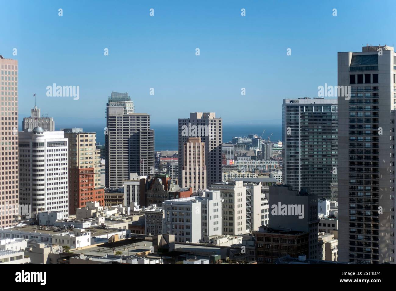 San Francisco city skyline from high-rise Stock Photo - Alamy