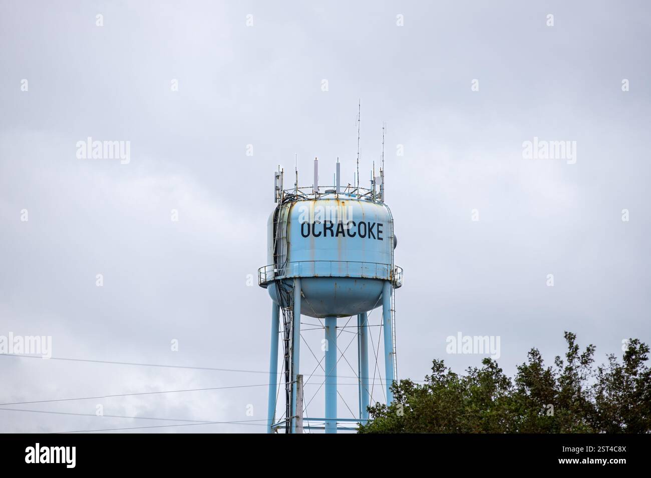 The Ocracoke water tower in North Carolina Stock Photo - Alamy