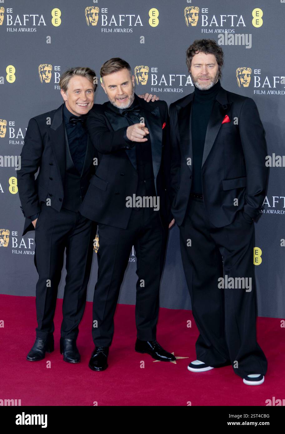 16 Feb 2025, London, England, UK - Take That - Mark Owen, Gary Barlow ...