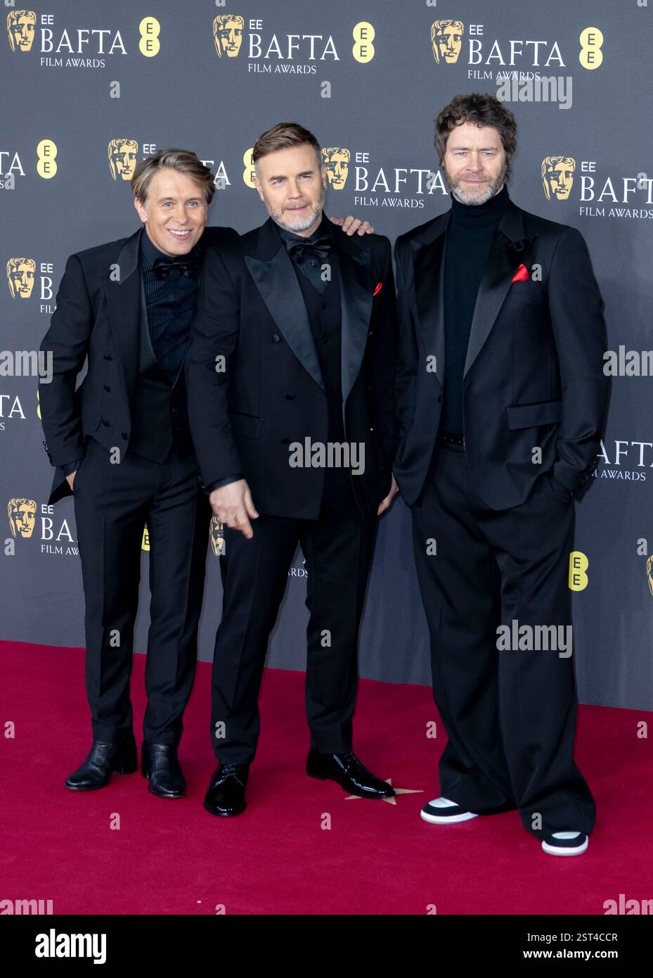 16 Feb 2025, London, England, UK - Take That - Mark Owen, Gary Barlow ...
