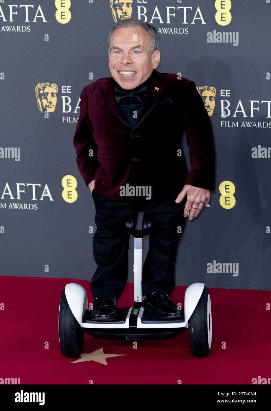 16 Feb 2025, London, England, UK - Warwick Davis attending the BAFTA ...