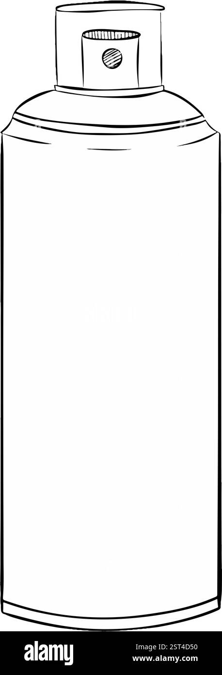 spray can graphic line art. outline vector icon. Symbol, logo ...