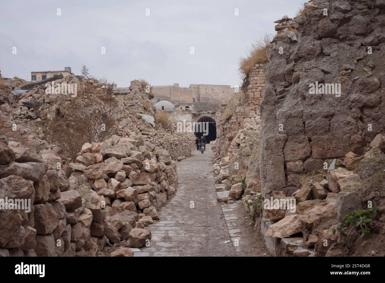 Aleppo, Syria–January 23 2025: Destroyed houses in Eastern Aleppo after ...