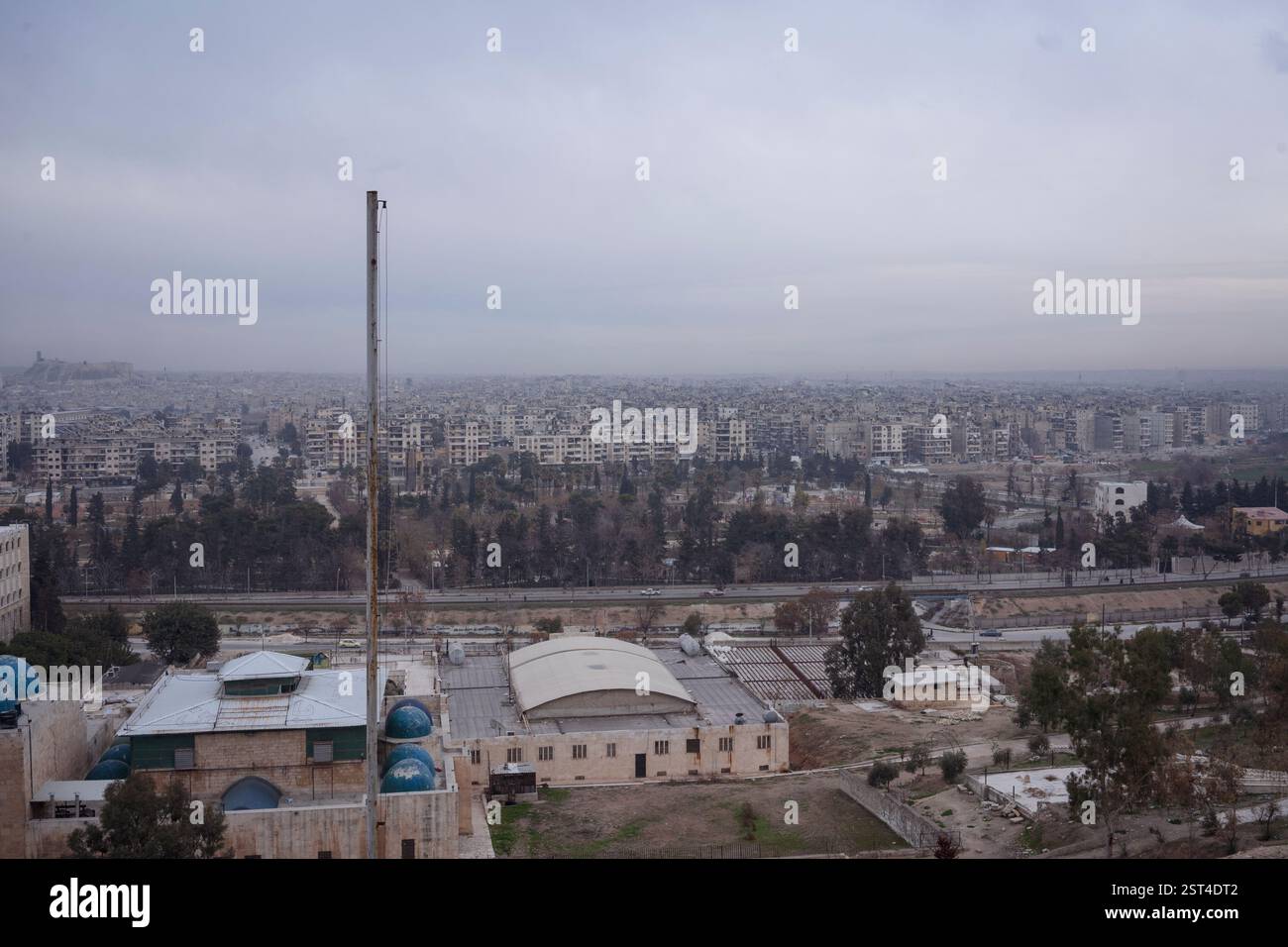 Aleppo, Syria–January 22, 2025: View of the skyline of Aleppo Stock ...