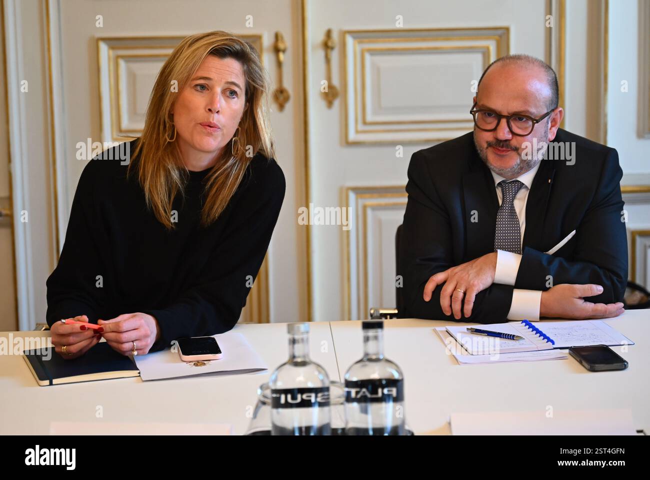 Brussels, Belgium. 17th Feb, 2023. Minister of Justice Annelies ...