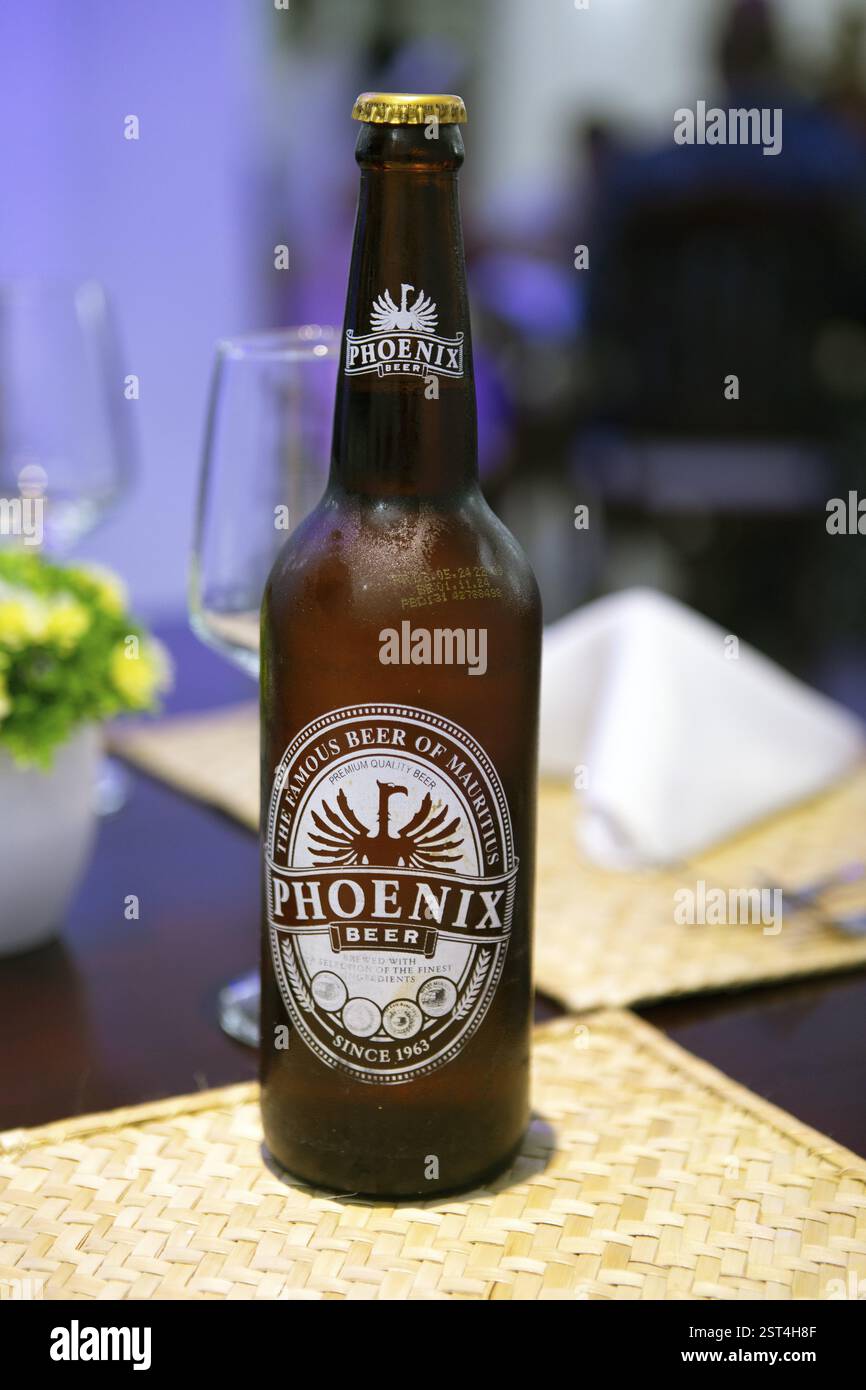 Mauritian Phoenix beer in a bottle, Mauritius, Africa Stock Photo - Alamy