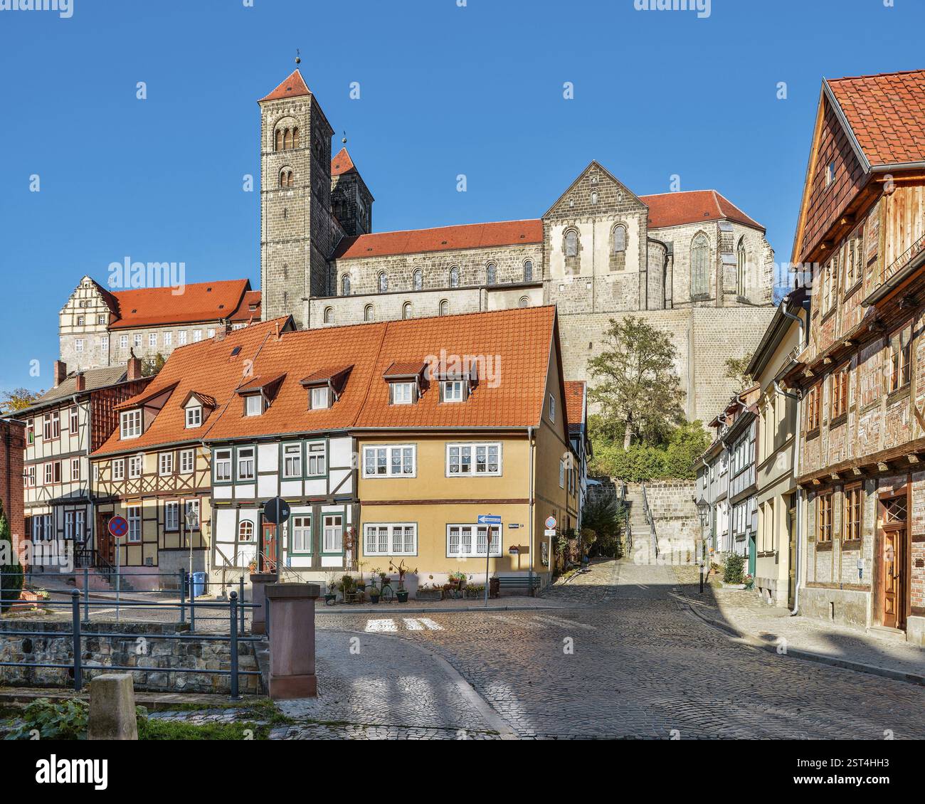 The Schlossberg with St Servatius collegiate church and castle above ...