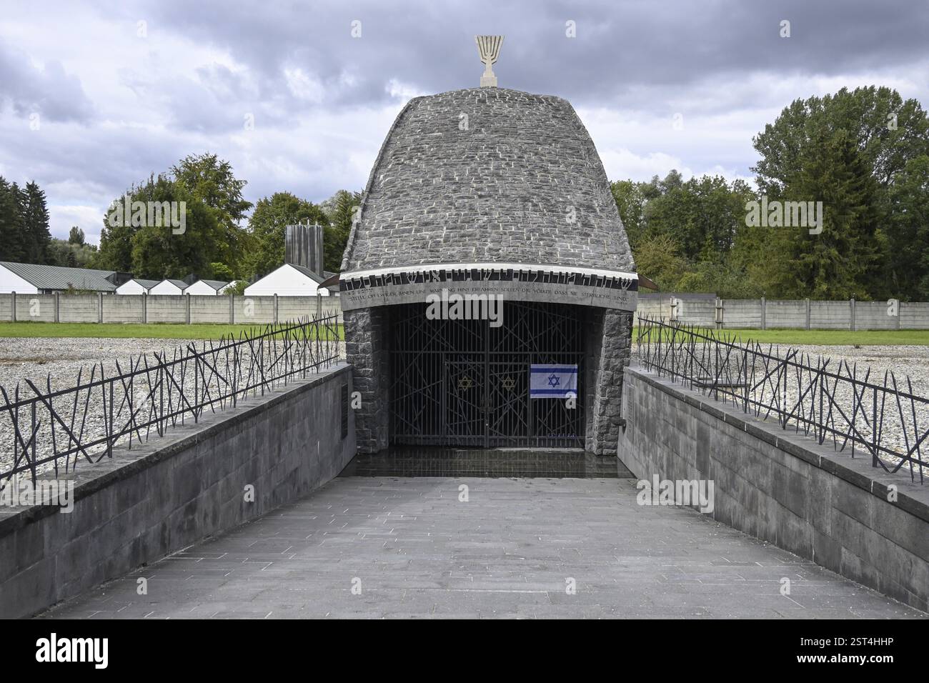 Jewish memorial in the former Dachau concentration camp, now a ...